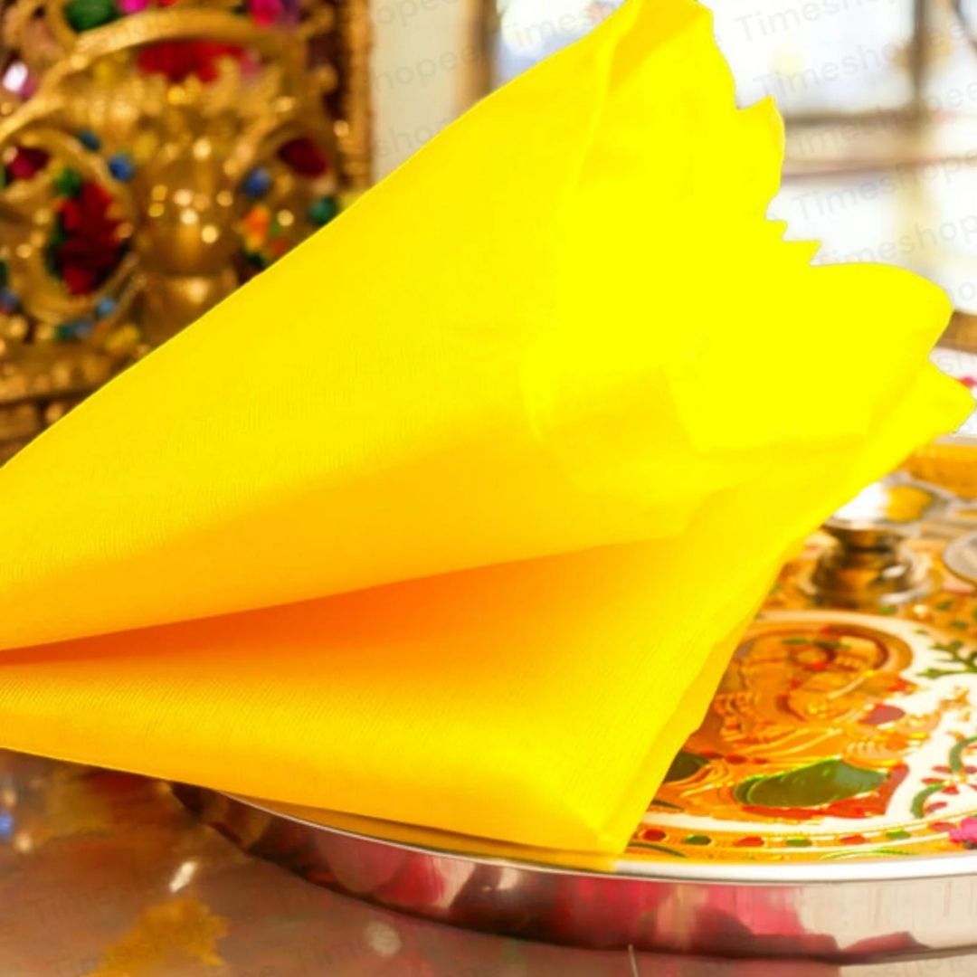 Peela Kapda – Sacred Yellow Cloth for Pooja, Deity Adornment & Rituals ...